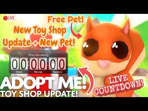 🔴LIVE adopt me NEW TOY SHOP UPDATE official COUNTDOWN + NEW PET (Roblox ...