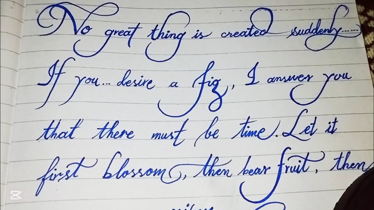 How to write beautiful quotation in stylish letter | A beautiful ...