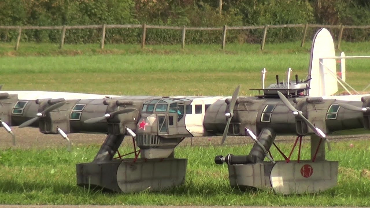 Strange and Crazy Plane CCCP Kalinin K7 RC Scale Model Airplane a 6x ...