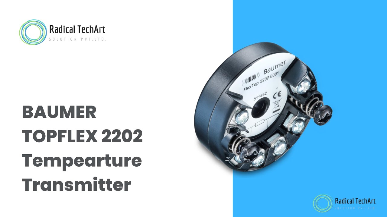 Baumer FlexTop Temperature Transmitter Pt100 Input RadicalTechArt I ...