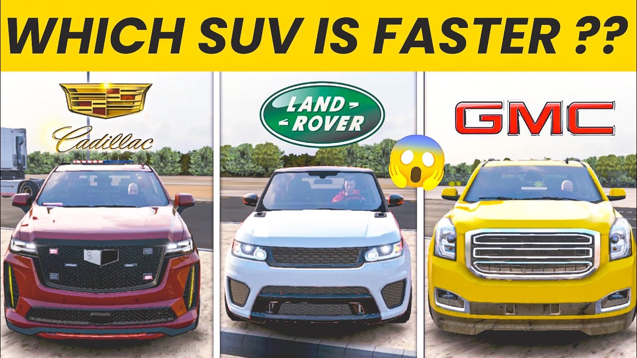 *SPEED TEST LAND ROVER , CADILLAC , GMC || CAR SPEED TEST || WORLD ...