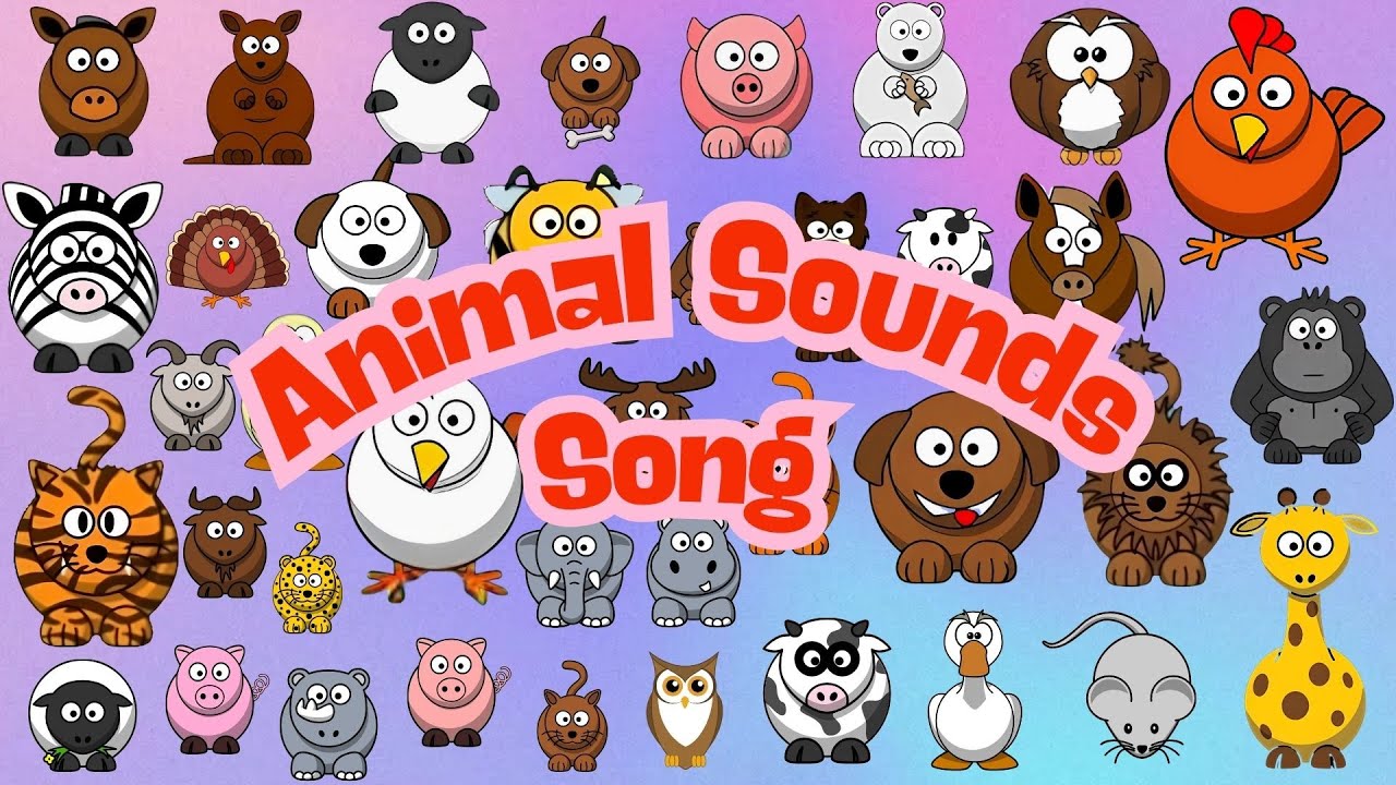 Animal Sounds Song 🎶 Animal Sounds Party! 🐾 Fun Kids Song & Nursery ...