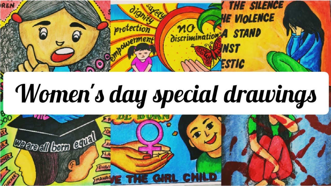 International Womens Day Drawing | International Women's Day Poster ...