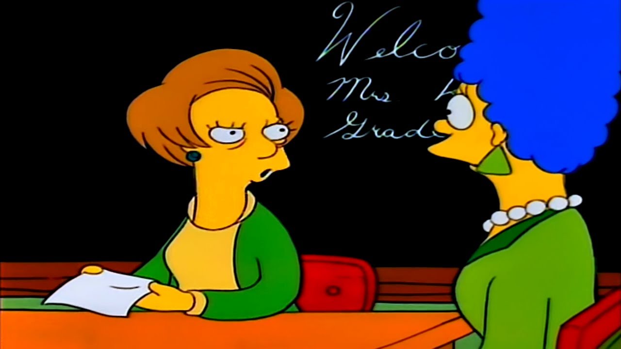 The Simpsons S34E02 : Homer and Marge go to parent teacher conference ...