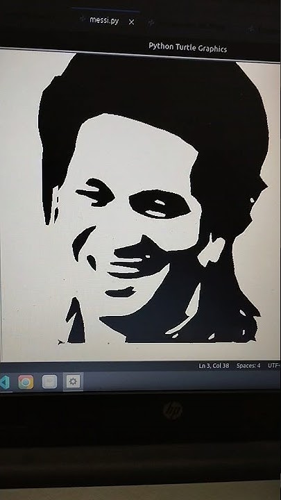 Sachin Tendulkar python turtle art #python - YouTube