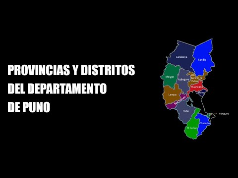 Provincias y Distritos del Departamento de Puno - PERÚ - YouTube