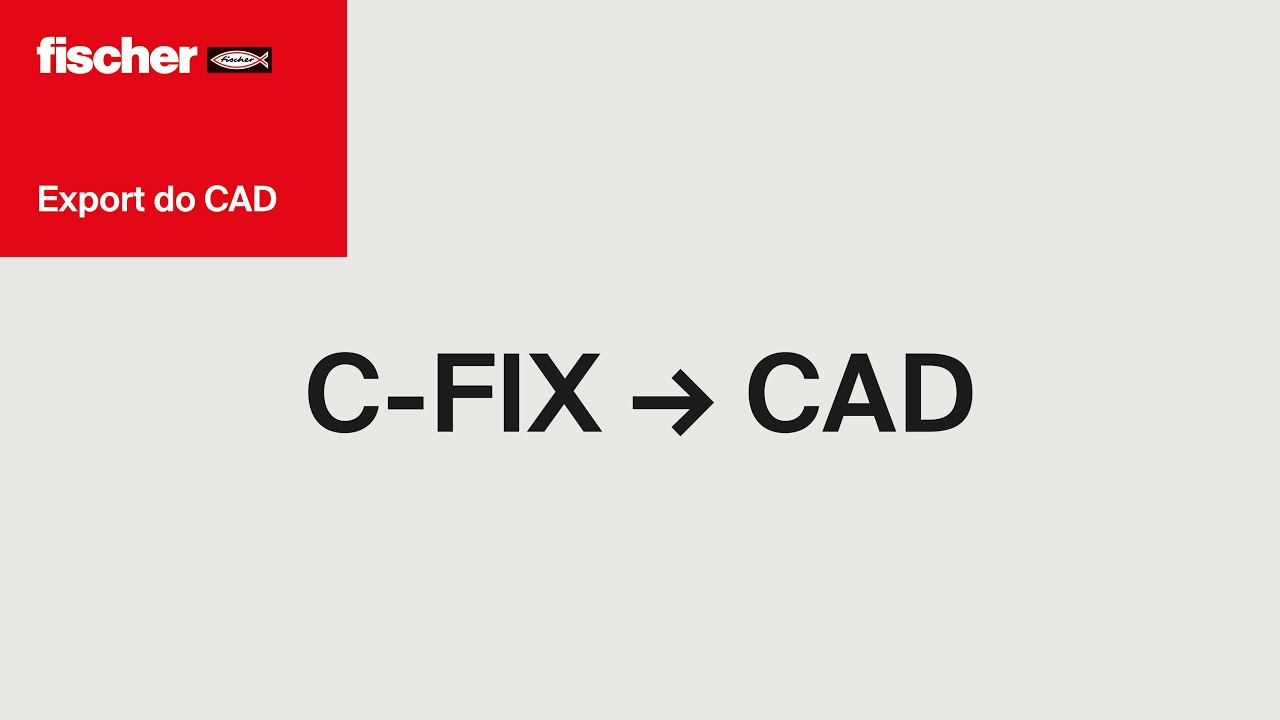 Export z programu fischer C-FIX do CAD prostředí - YouTube