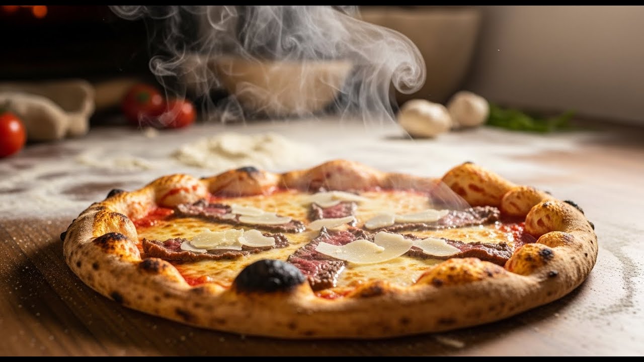 Handmade Pizza Master Shows Skills: A Delicious Journey from Dough to ...