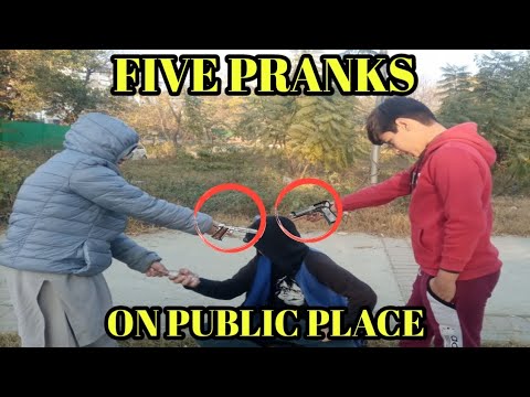 Five pranks on public place - YouTube