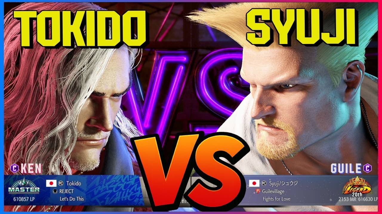 SF6 Tokido (Ken) Vs Syuji (Guile) Street Fighter 6 High Level Gameplay ...