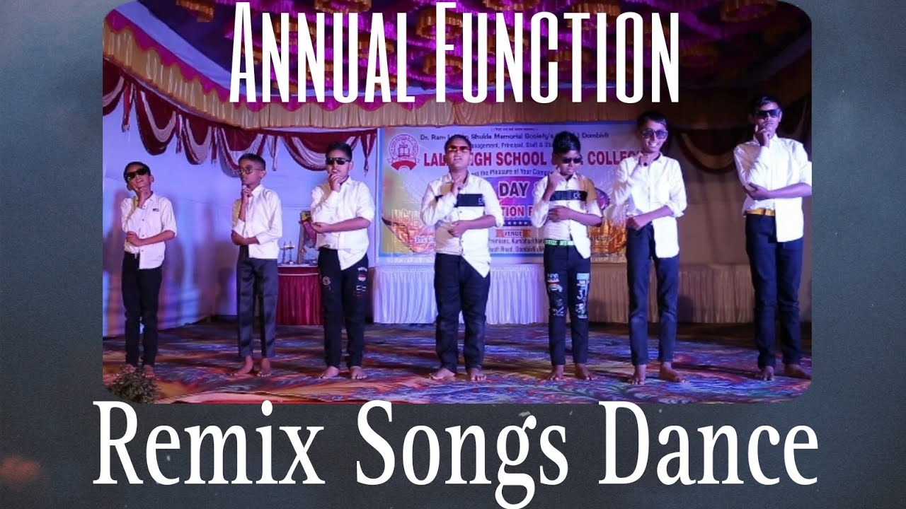 Remix Songs Dance | Annual Function | Standard: 6th | Lalit Hindi High School | - YouTube