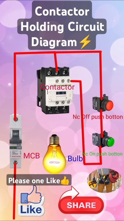 Contactor Holding Circuit Diagram⚡ #shorts #electrical #wiring #diagram ...