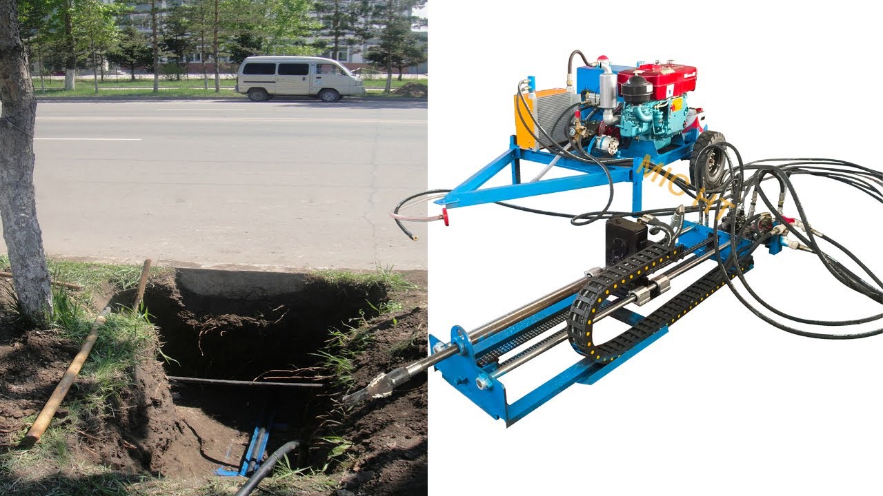 Trenchless Underground Horizontal Drilling Machine - YouTube