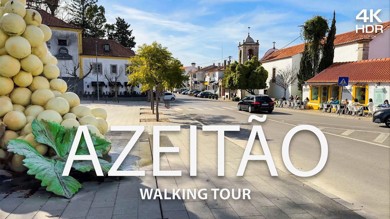Walking Tour 4K 🇵🇹 - Wine Village Azeitão, Portugal - YouTube