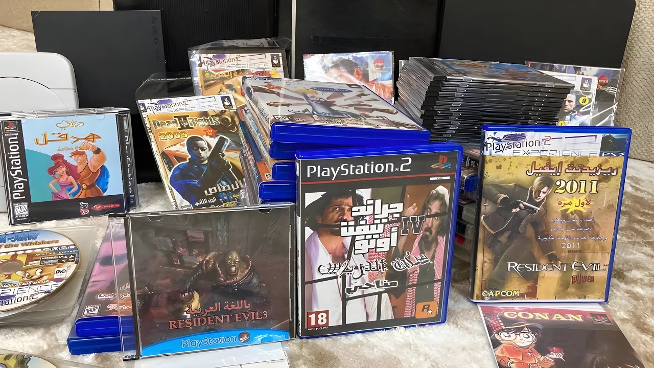 رحلة حول تاريخ الالعاب المدبلجة للعربية | Collection PS1-PS2 Dubbed In ...