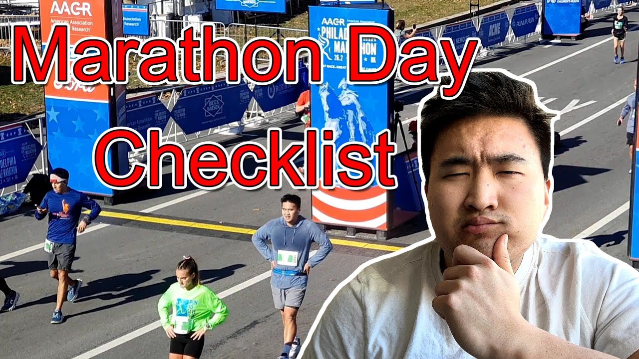 Marathon Day Checklist! - YouTube