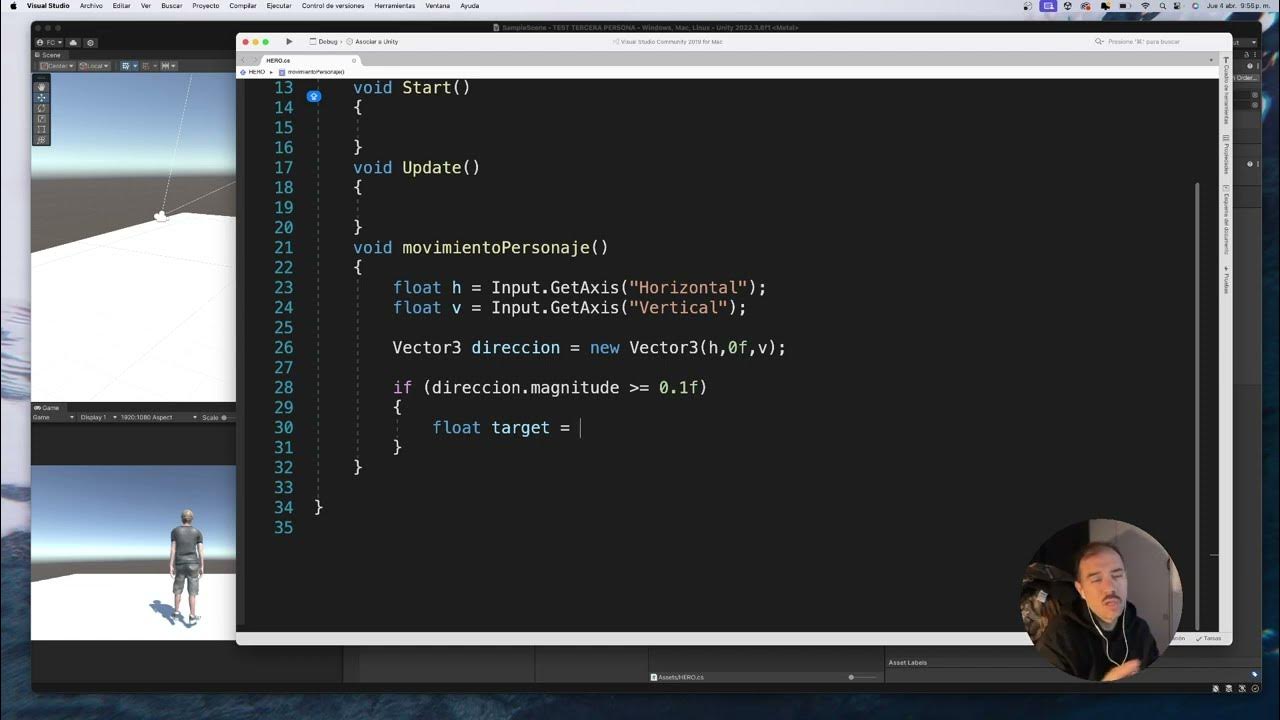 CÓMO CREAR UNA CÁMARA TERCERA PERSONA | UNITY 3D | FRANCISCO CORTÉS - YouTube