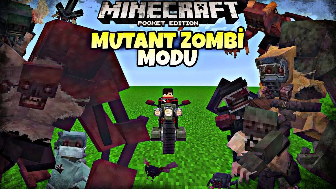 Minecraft PE Mutant Zombi Modu, Mutant Zombie Add-on (1.19+) #minecraft ...
