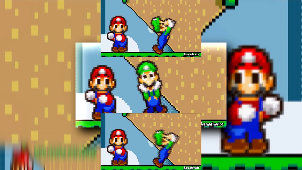 YTPMV Mario farts on Luigi lamarinator Scan V2 - YouTube