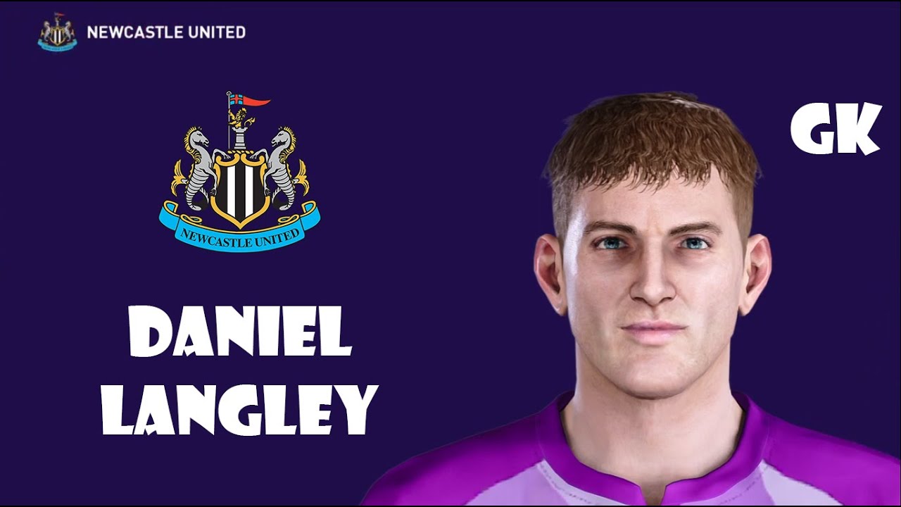 Daniel Langley eFootball PES Face Build Stats (Newcastle) - YouTube
