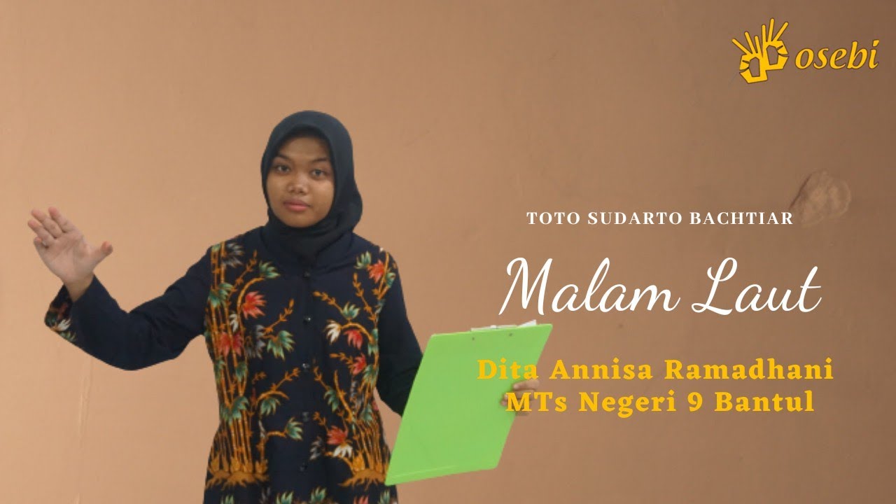 OSEBI 2023 - Dita Annisa Ramadhani - MTsN 9 Bantul - Penampilan Puisi ...