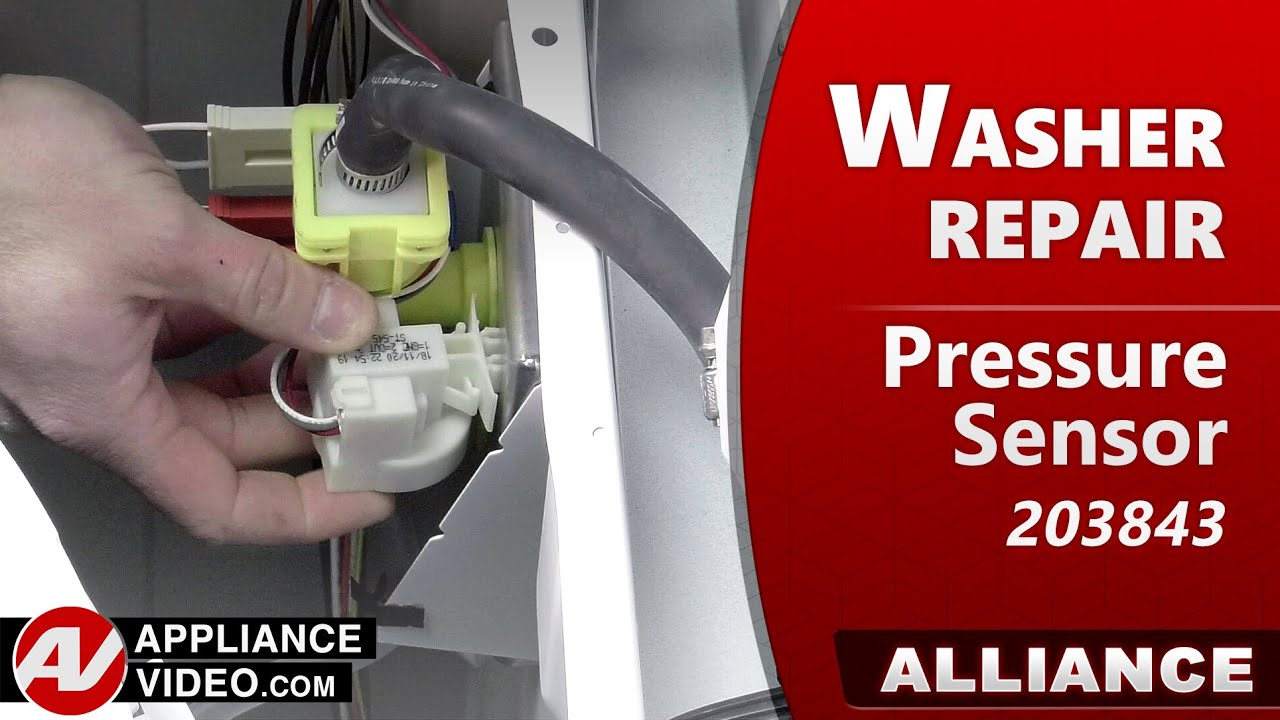Washer - Overfilling With Water - Pressure Sensor Repair - YouTube