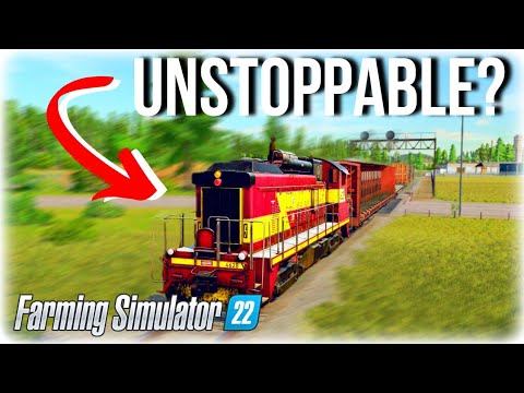 Can You STOP The Train in Farming Simulator 22? - YouTube