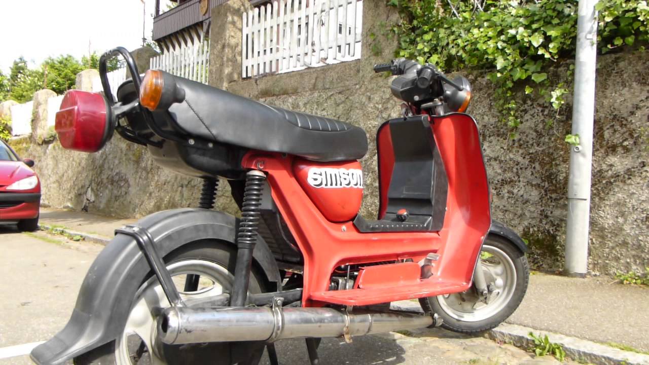SIMSON MOTORROLLER SR50 - YouTube