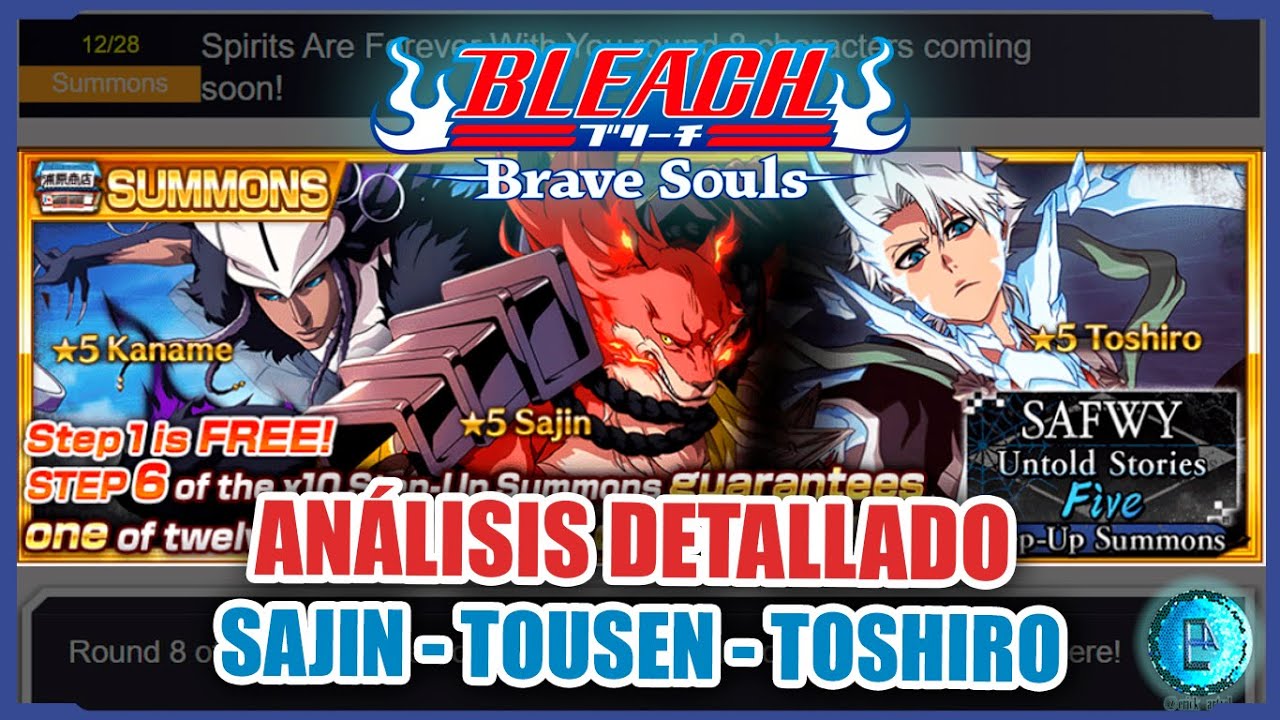 [Bleach Brave Souls] [ANÁLISIS] Banner Beyond Bankai - Toshiro, Sajin ...