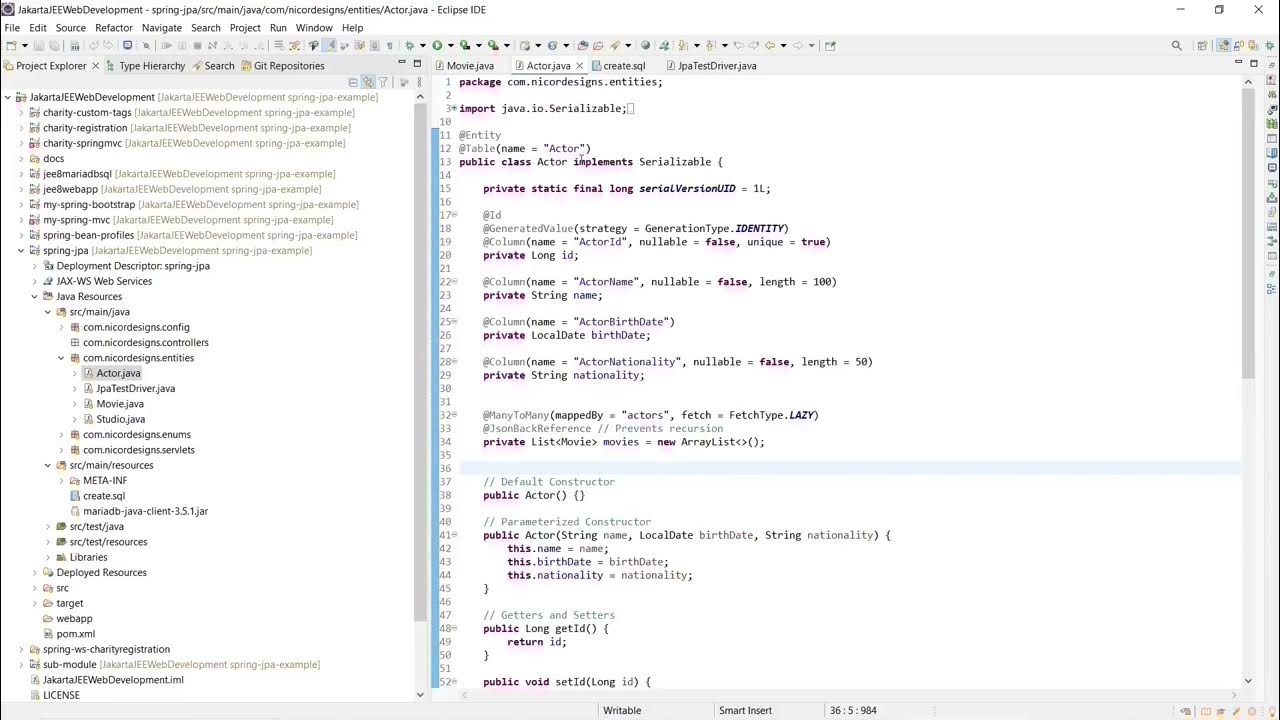 55. Mapping Entities to Tables with JPA Annotations - YouTube