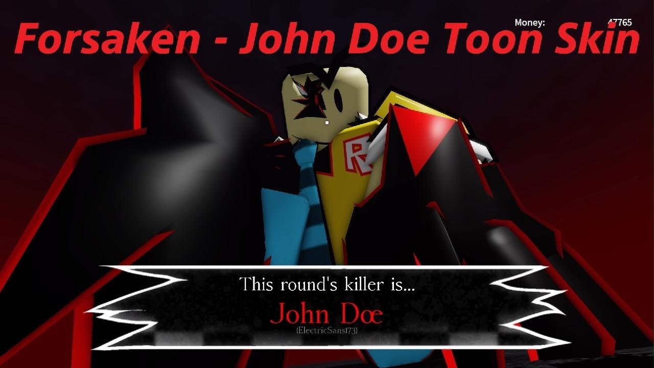 Roblox Forsaken - John Doe Toon Skin Gameplay - YouTube