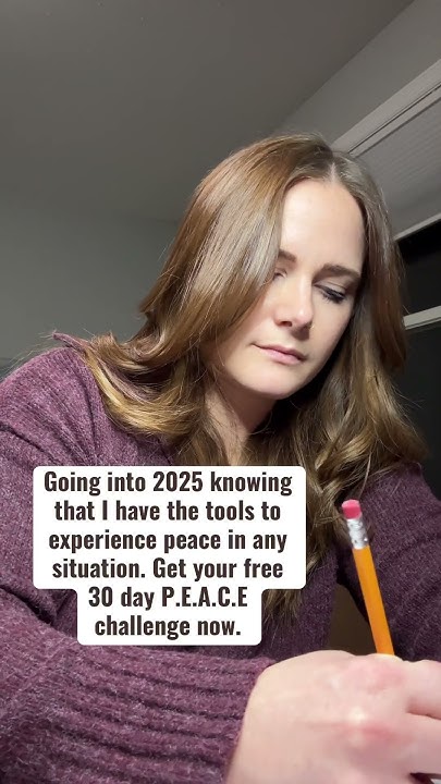 This 30 day P.E.A.C.E challenge will transform your life when you commit to it! #crowncoaching ...