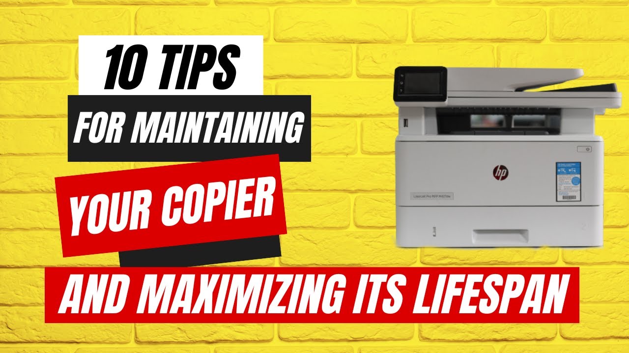 10 Tips for Maintaining Your Copier and Maximizing its Lifespan - YouTube