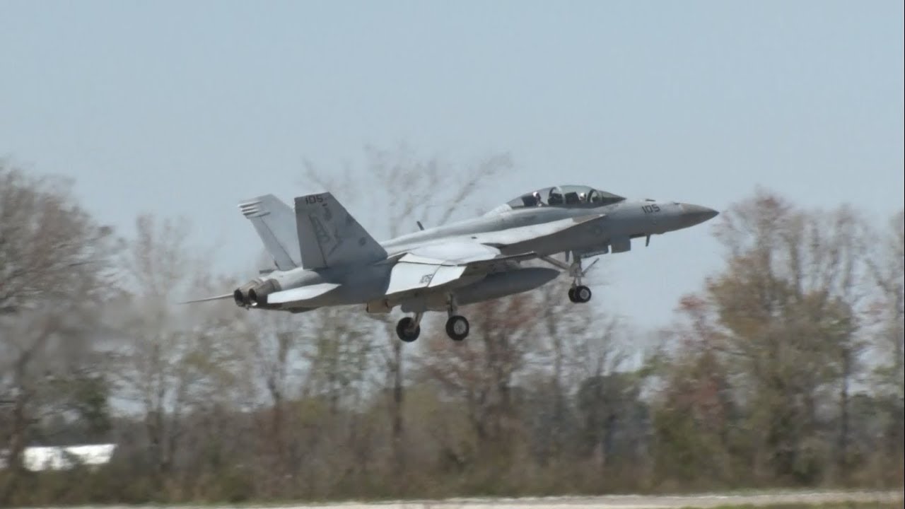 Field Carrier Landing Practices at NALF Fentress - April 5, 2018 - YouTube