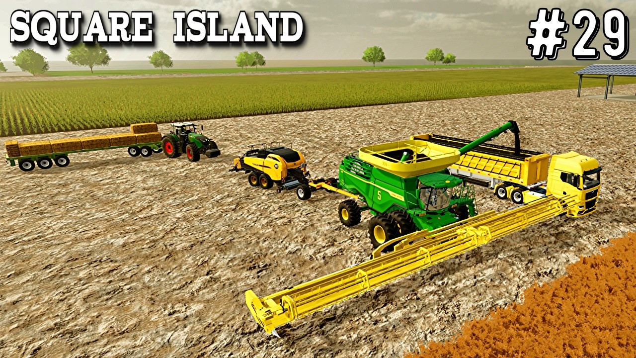 farming Simulator 22 Square Island Map Timelapse Ep #29 Mega Farm fs22 ...
