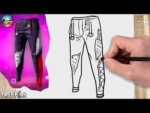 HOW TO DRAW ANGELIC PANT FREE FIRE FF - DRAWING FREE FIRE - Gambar free fire garena