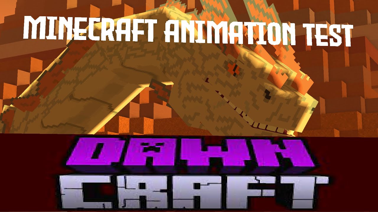 minecraft animation test - Sand Wyrm from DawnCraft - YouTube