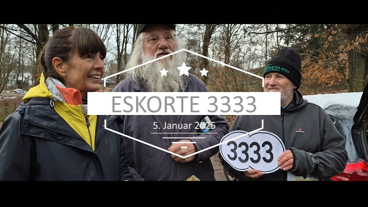 ESKORTE 3333 für Christian Hottas 2025 (Teichwiesen-Marathon) - YouTube