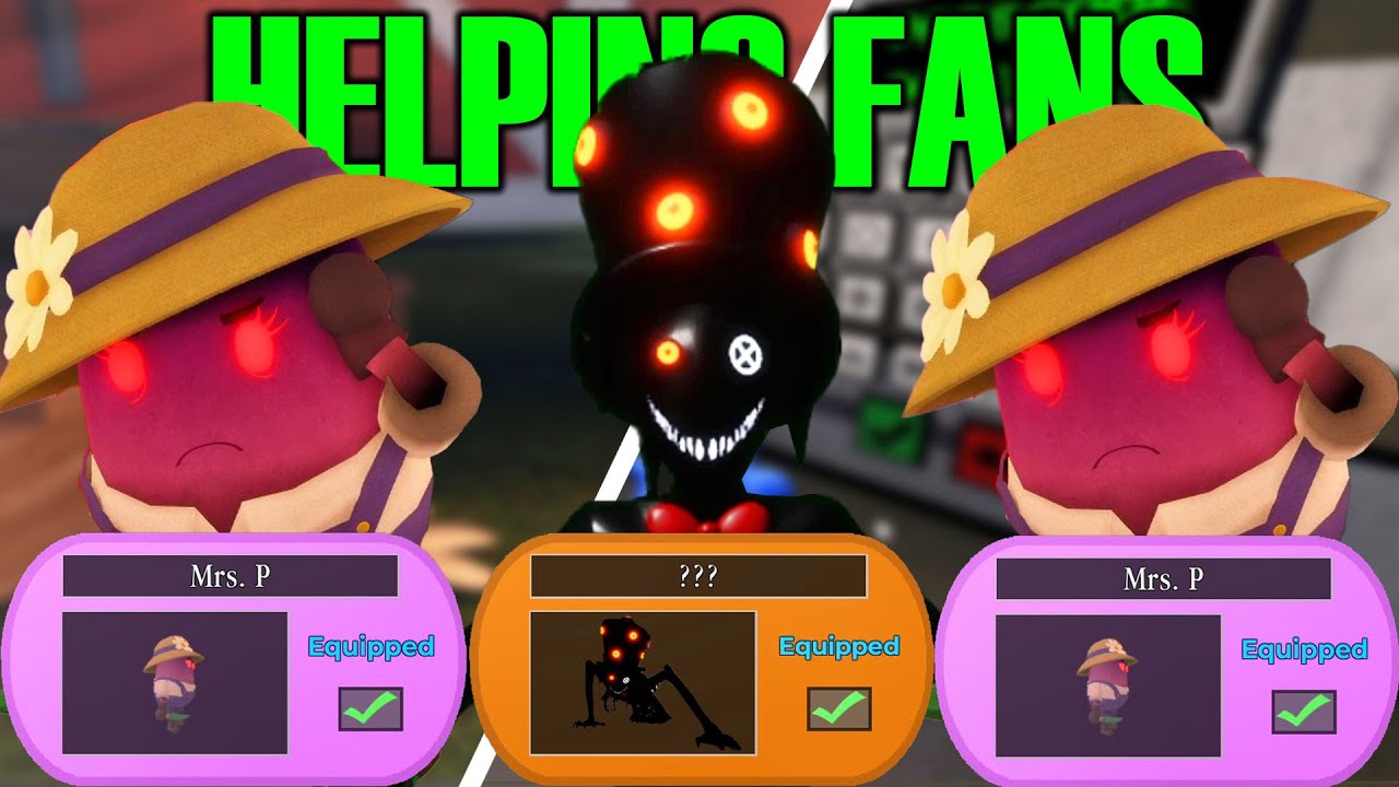Helping Fans To Get Skin, Mrs P Skin, Tio Skin in Roblox Piggy - YouTube