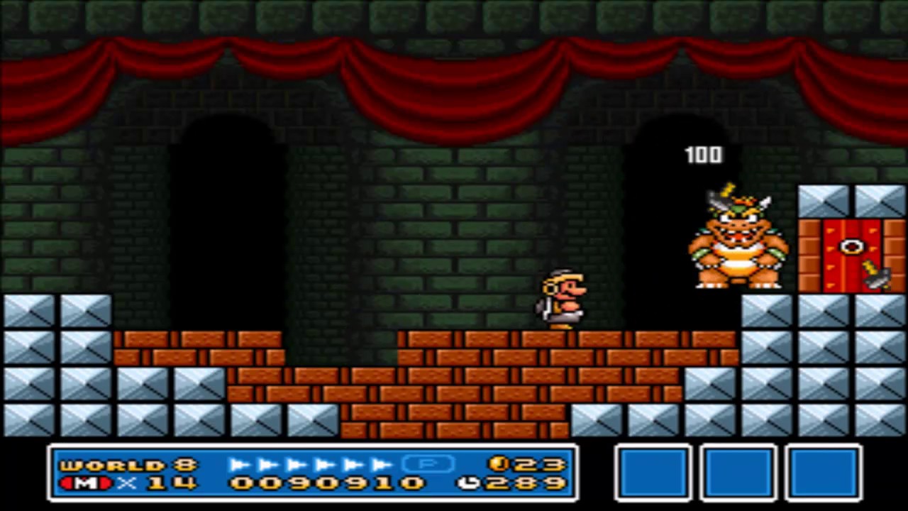 Super Mario Bros 3 - World 8 Bowser's Castle - SNES - YouTube