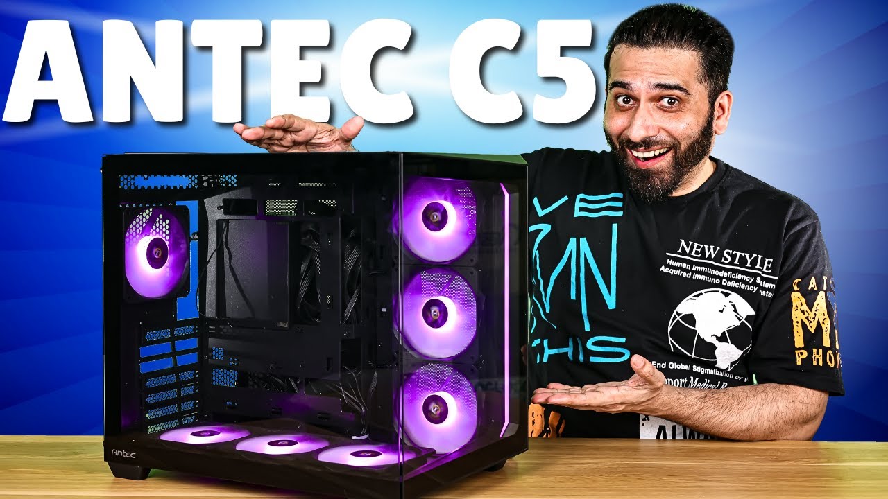 Antec C5: The Ultimate Mid Tower Dual chamber PC Case with Seamless ...