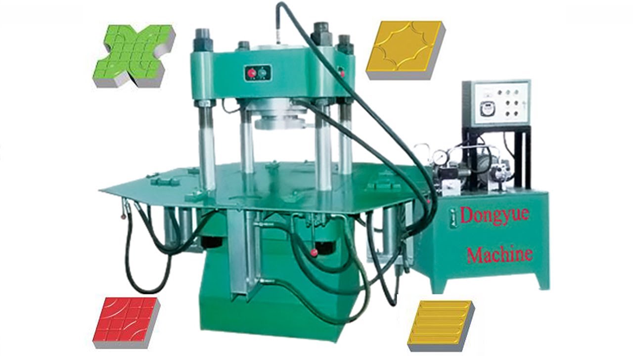 DY 150T paving block making machine, manual hydraulic concrete block ...
