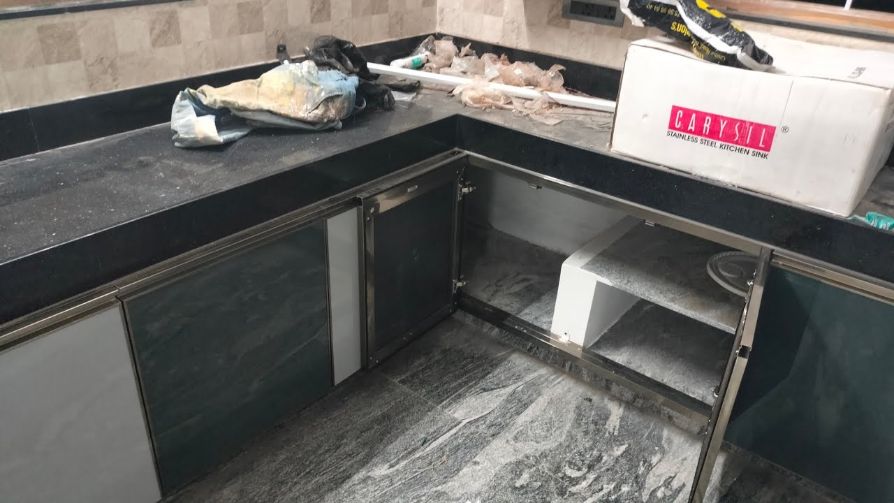 Aluminium interior, aluminium modular kitchen, wardrobe, TV unit ...
