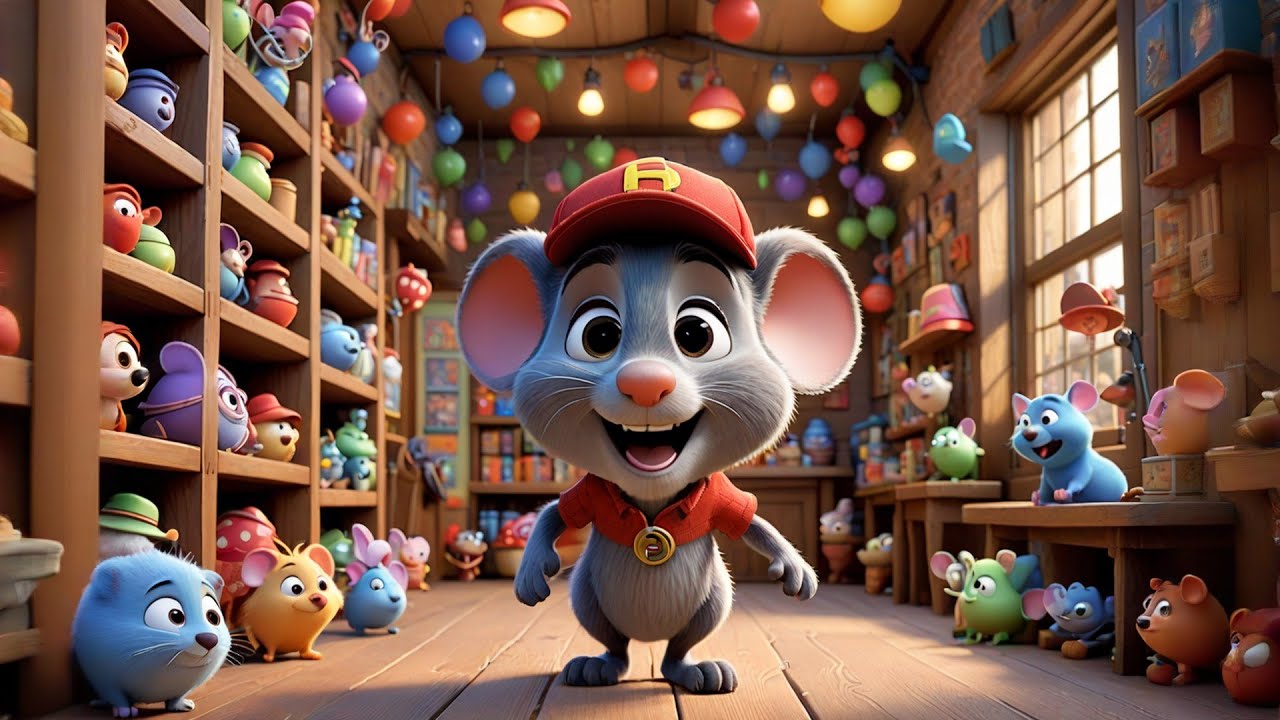 Mimi Mouse Tries on Hats | Fun Kids Song | Animated Nursery Rhymes and ...