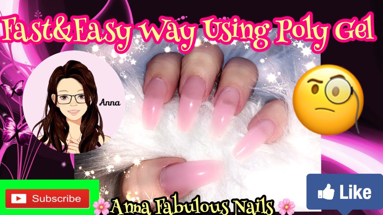 Easy way using Poly Gel - YouTube