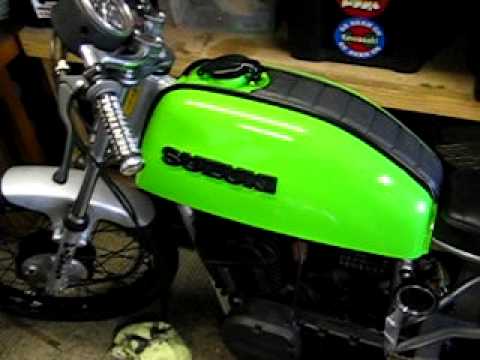 my GP100 sprinter/cafe racer inspired project new tank and custom seat ...