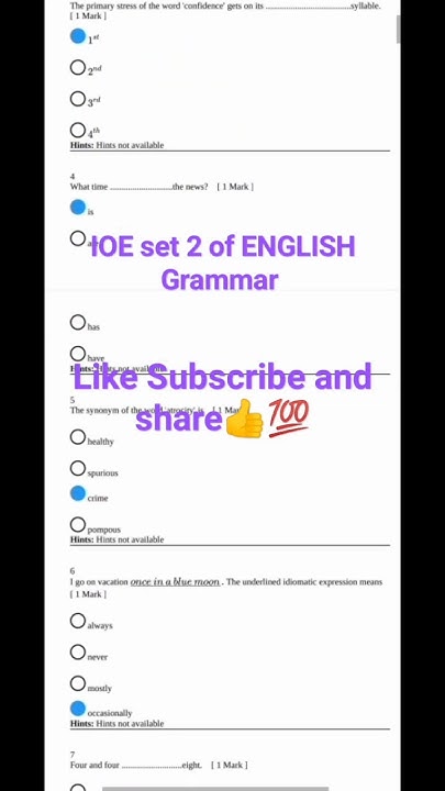 Shorts # IOE entrance past question collection # $ support us guys ...