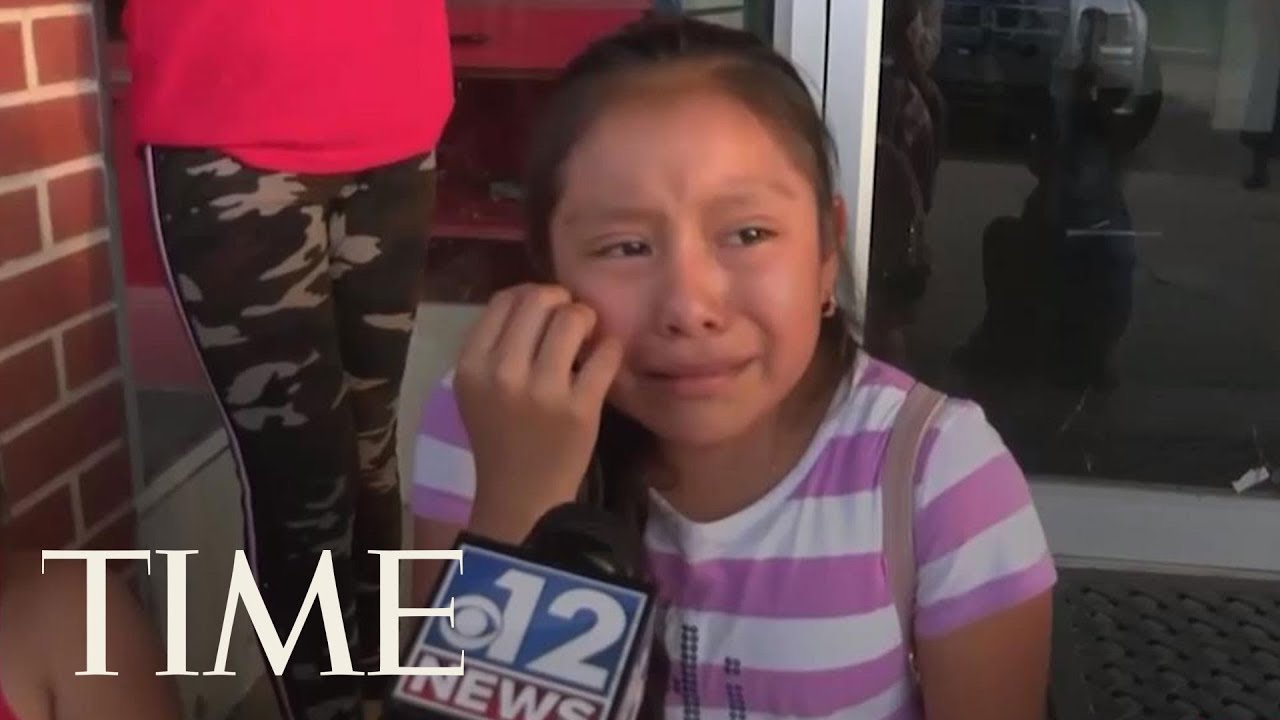 Children Of Detained Migrants React After ICE Raid | TIME - YouTube