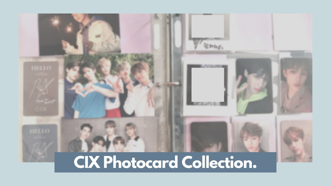 [CIX] kpop photocard collection ft. polaroids! #2020.1 - YouTube