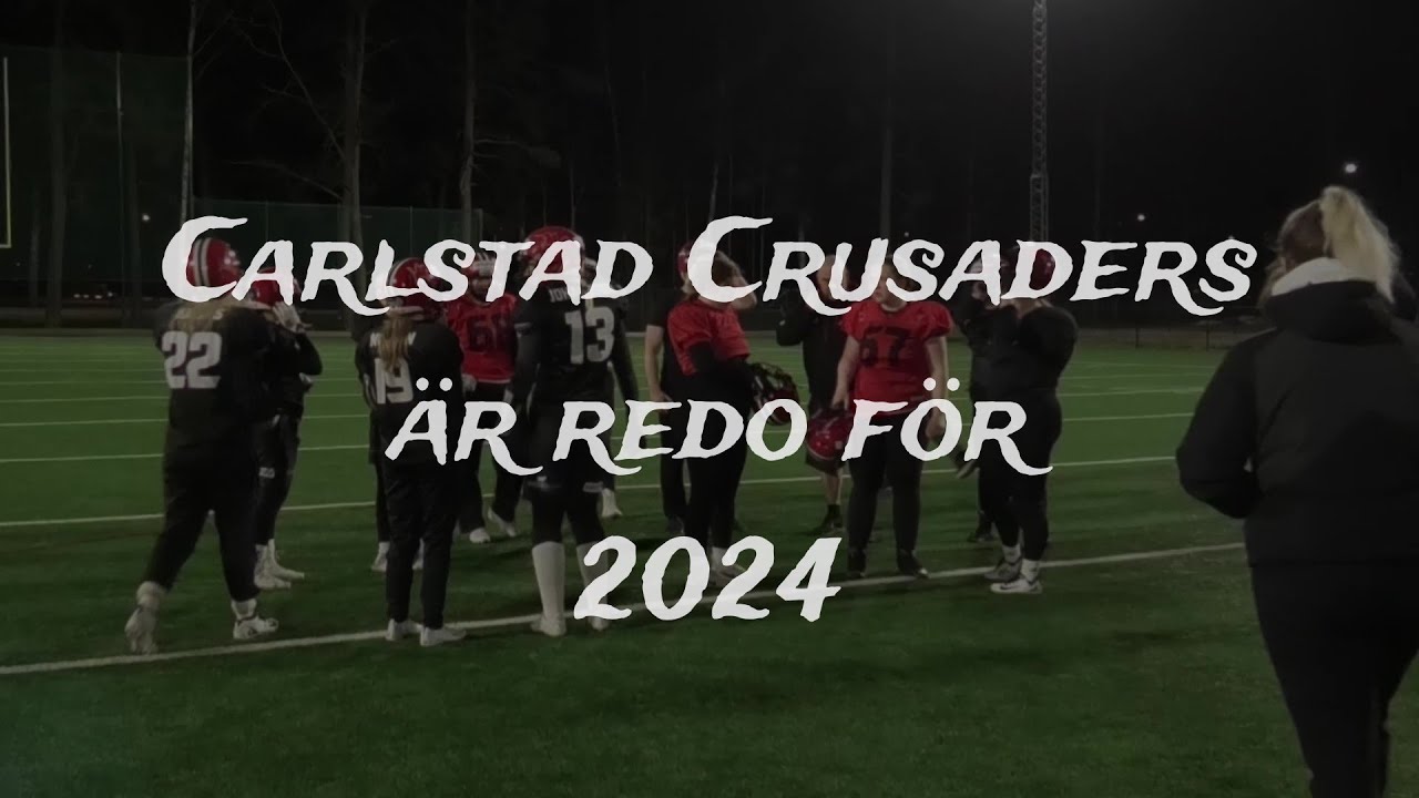 Carlstad Crusaders är redo för seriespel 2024 - YouTube